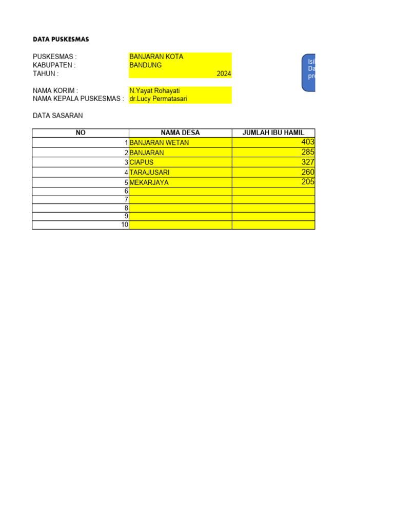Format Laporan Wus 2024 | PDF