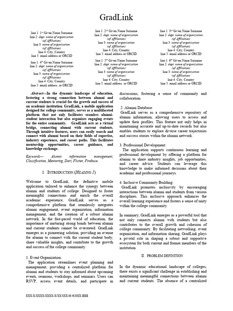 GradLink - IEEE PAPER | PDF | Software Development Process | Cloud Computing