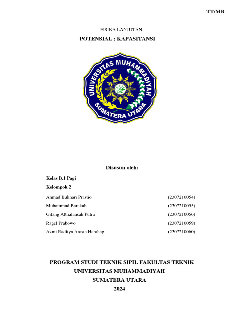 Fisika Lanjutan Potensial, Kapasitansi | PDF
