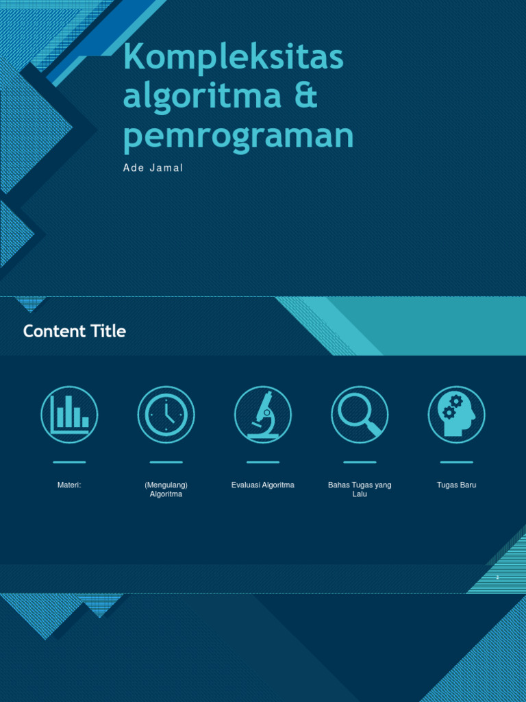 02 Kompleksitas Algoritma Pemrograman | PDF