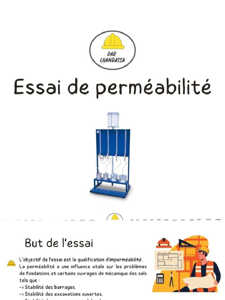 Essai de Perméabilité | PDF