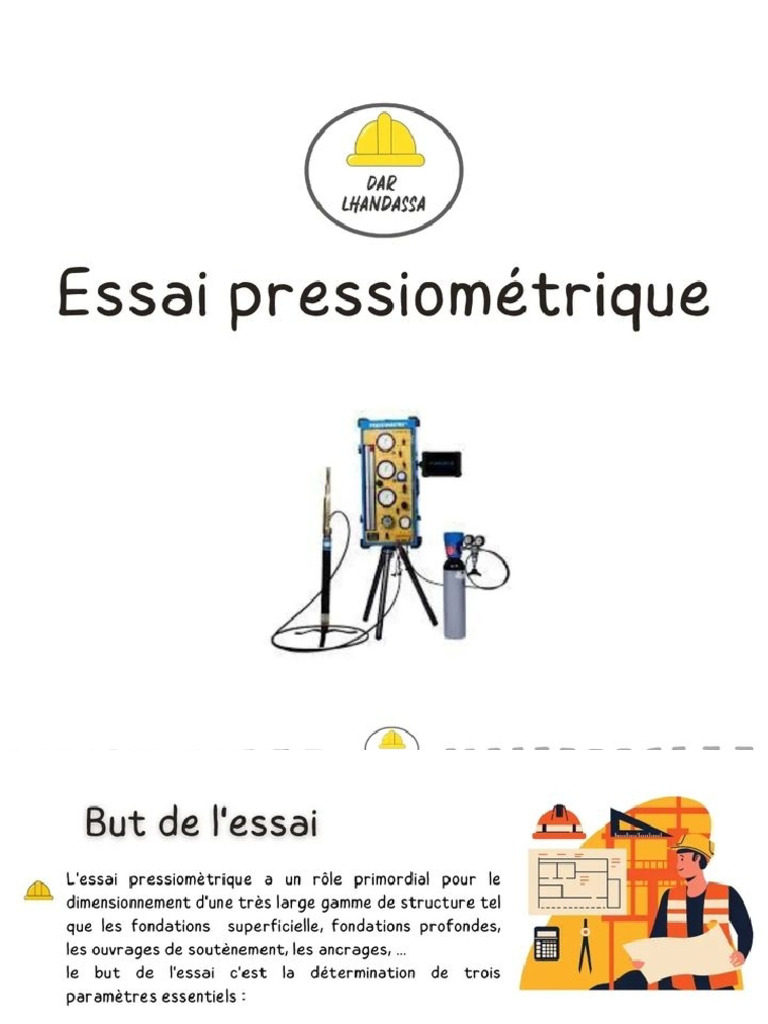 Essai pressiométrique | PDF