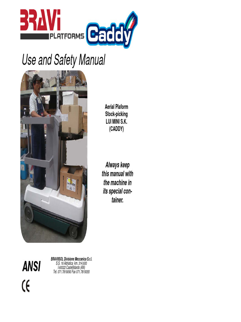 Manuale Caddy | PDF | Elevator | Switch
