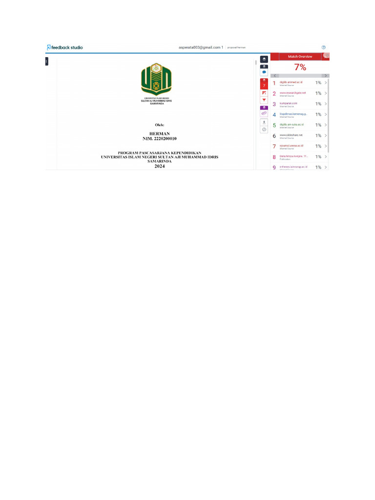 Hasil Turnitin | PDF