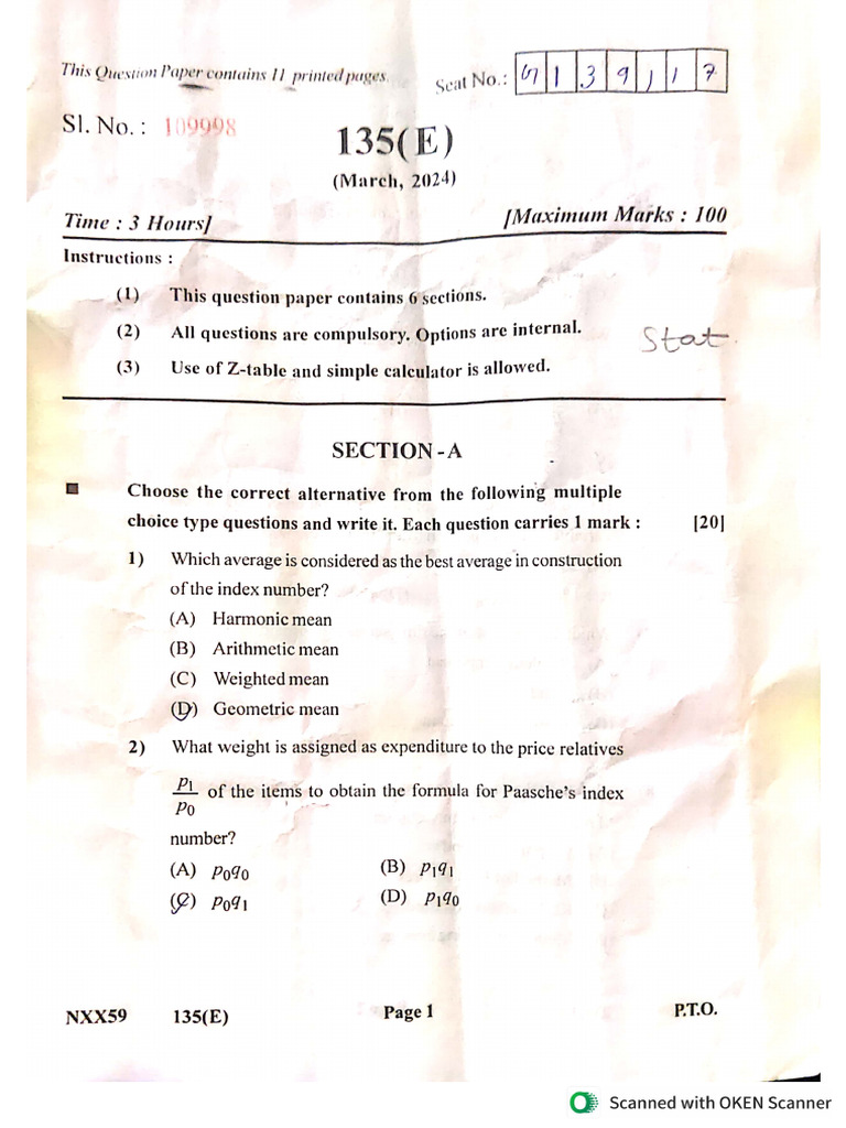 Statistics - March 2024 | PDF