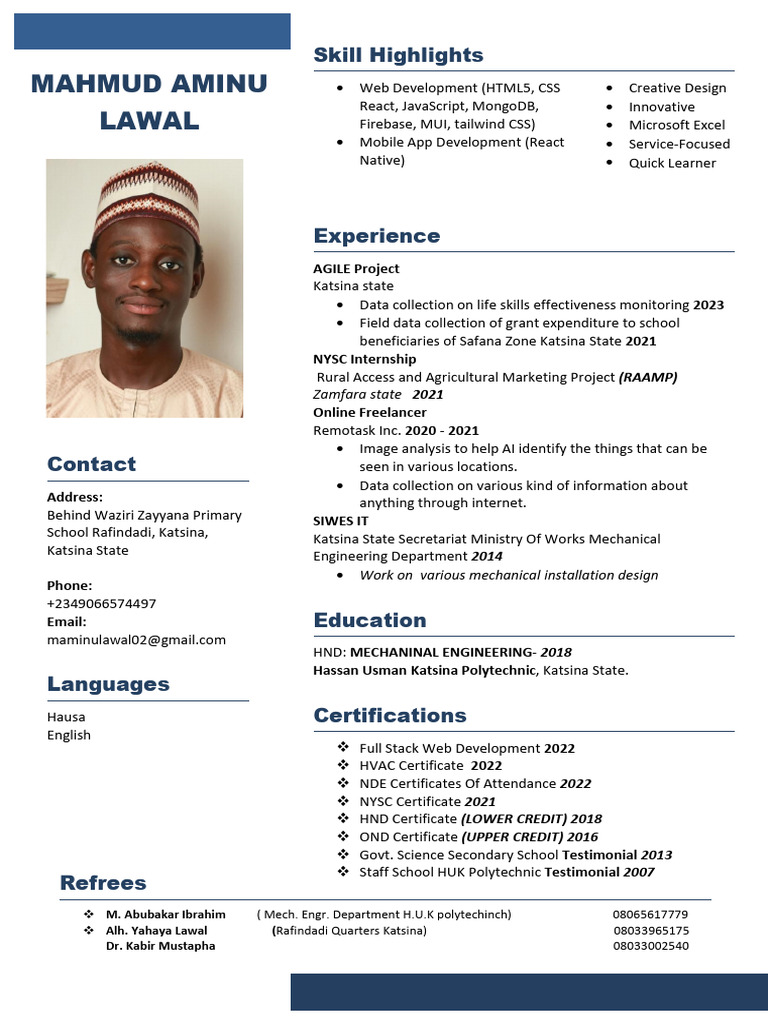 CV Sample | PDF | Computing | Software