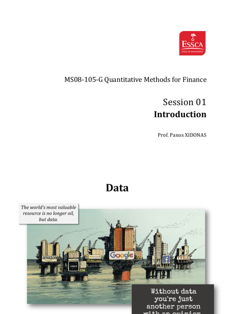 Session 01_Introduction - TQG | PDF | Efficient Market Hypothesis | Linear Regression