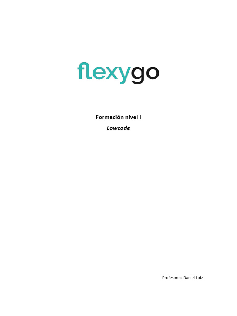 Formacion Flexygo Nivel I Agenda Pdf Gestión De Datos Software De
