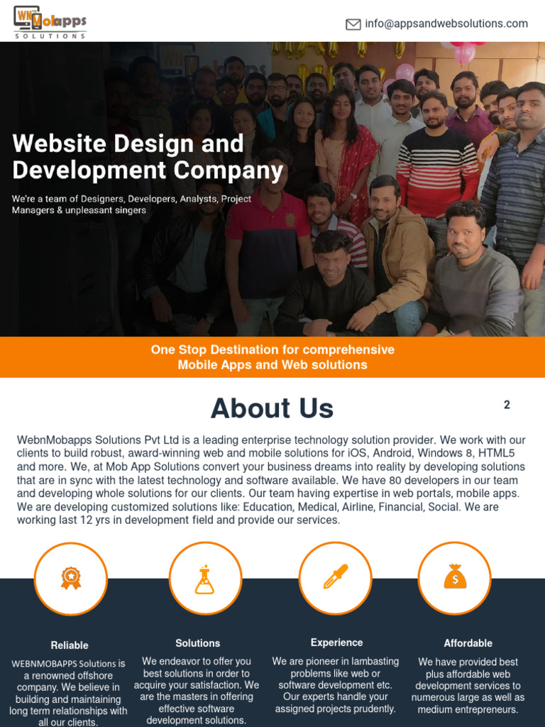 Web and Mobile Solutions Overview | PDF | Customer Relationship ...