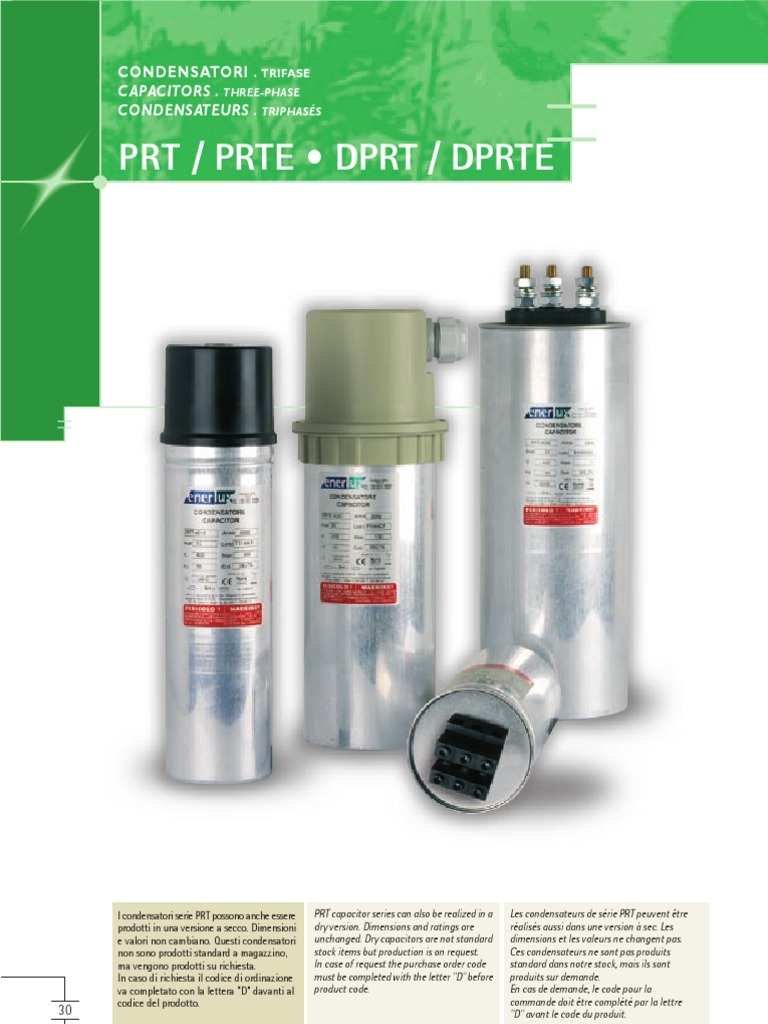 ENERLUX - PRT Capacitors | PDF | Physique | Composant