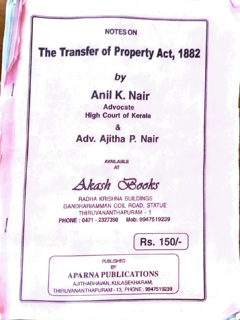 Anil K Nair Full | PDF | Property | Mortgage Law