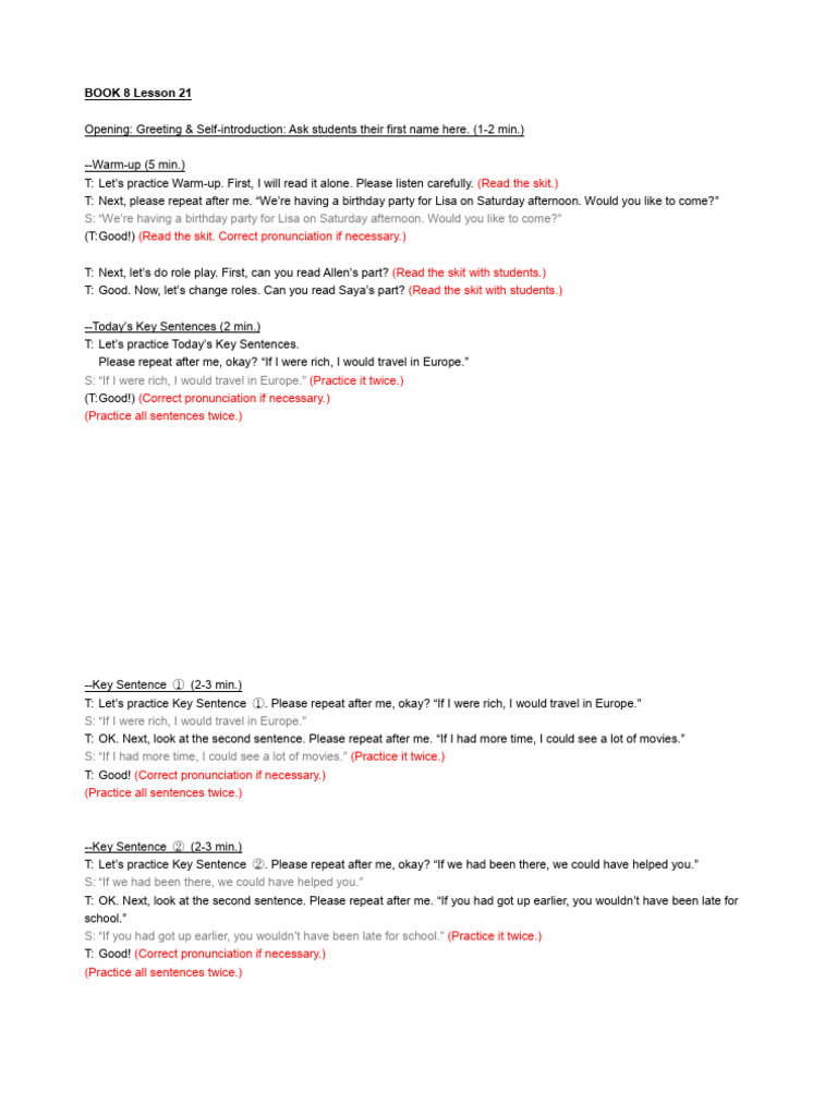 BOOK 8 Lesson 21 | PDF