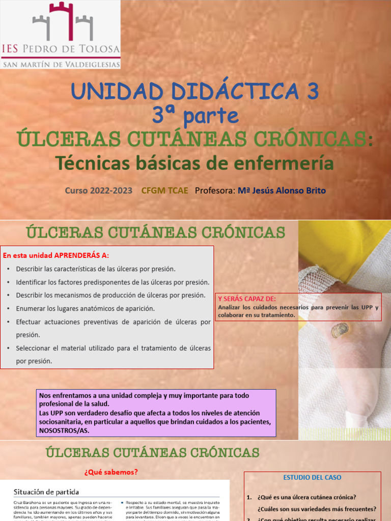 3 Parte. Ulceras Cutaneas Cronicas | PDF | Isquemia | Piel