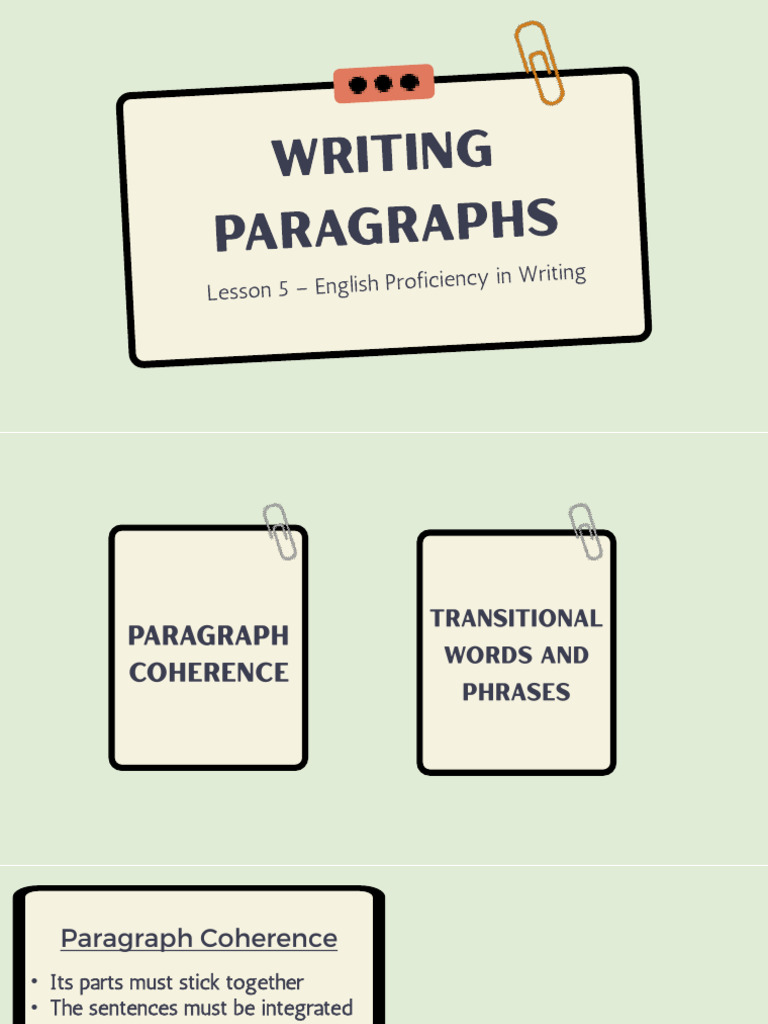 Paragraph Coherence Transitional Words Phrases | PDF | Weather ...