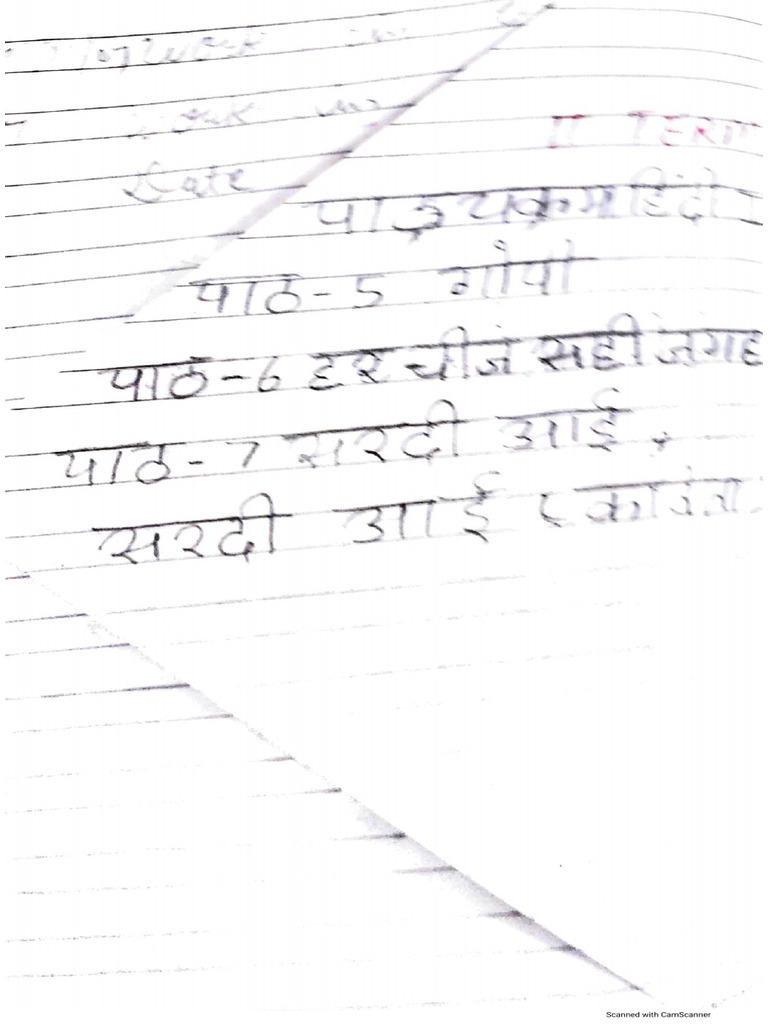 3rd Class Hindi 1st | PDF