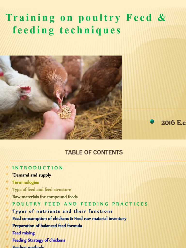 Poultry Feed | PDF | Nutrients | Poultry