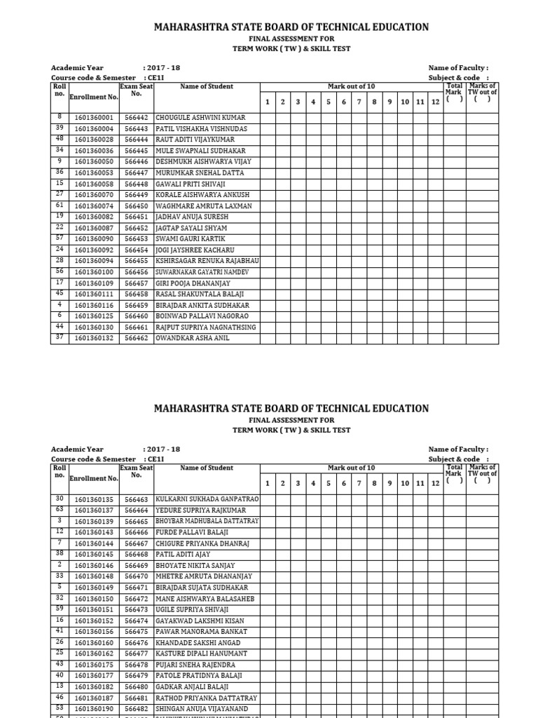 PROFORMA CE6I D4 Internal&External | PDF | Educational Assessment And ...