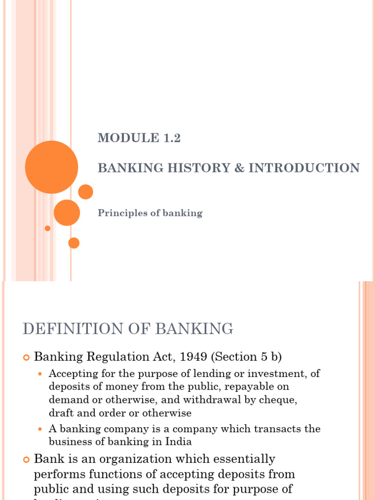 Module 1.2 | PDF | Banks | Loans