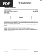 Cambridge IGCSE ™: Computer Science 0478/21 | PDF | Question | Computer ...