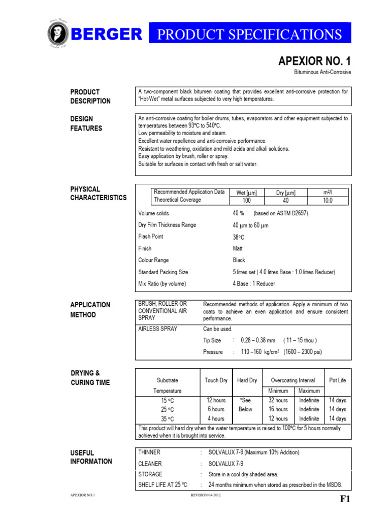 Apexior1 7645 | PDF | Water | Personal Protective Equipment
