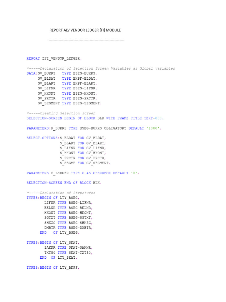 Vendor Ledger Report | PDF | Computer Programming | Software Engineering