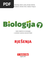 Biologija 8 RB Rješenja | PDF