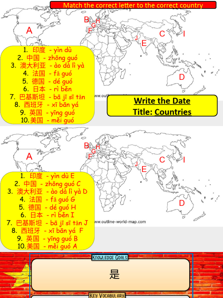 1.4) Country and Nationality Lesson 2 | PDF