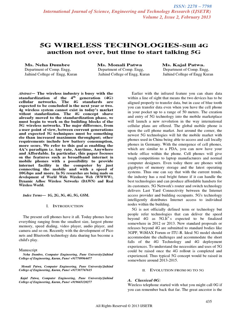 Article 2 | PDF | 3 G | 4 G