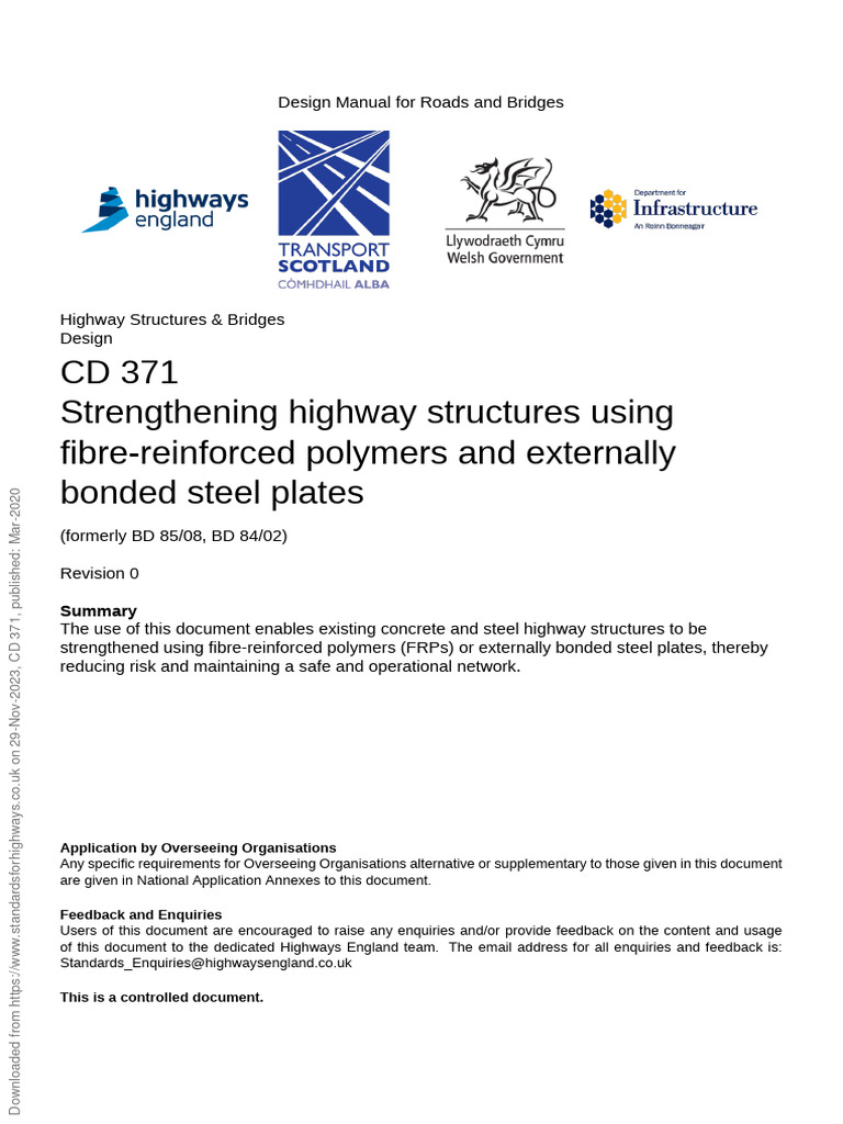 CD 371 Strengthening Highway Structures Using Fibre-Reinforced Polymers ...