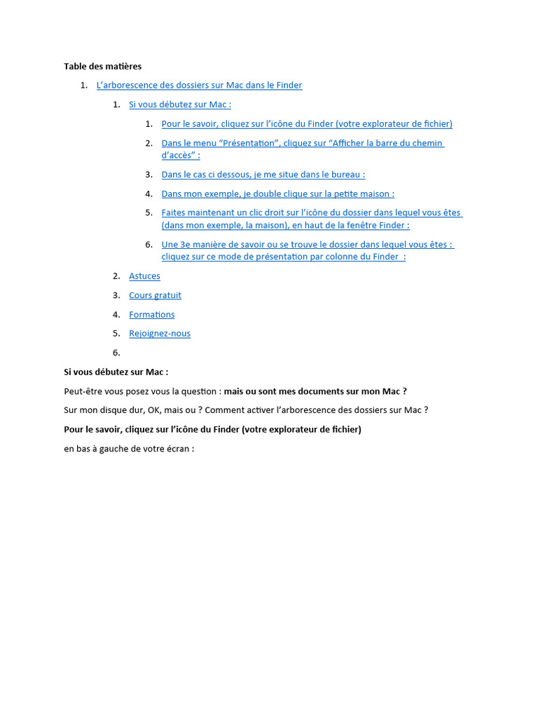 Arborescence | PDF | Finder (logiciel) | Fichier informatique
