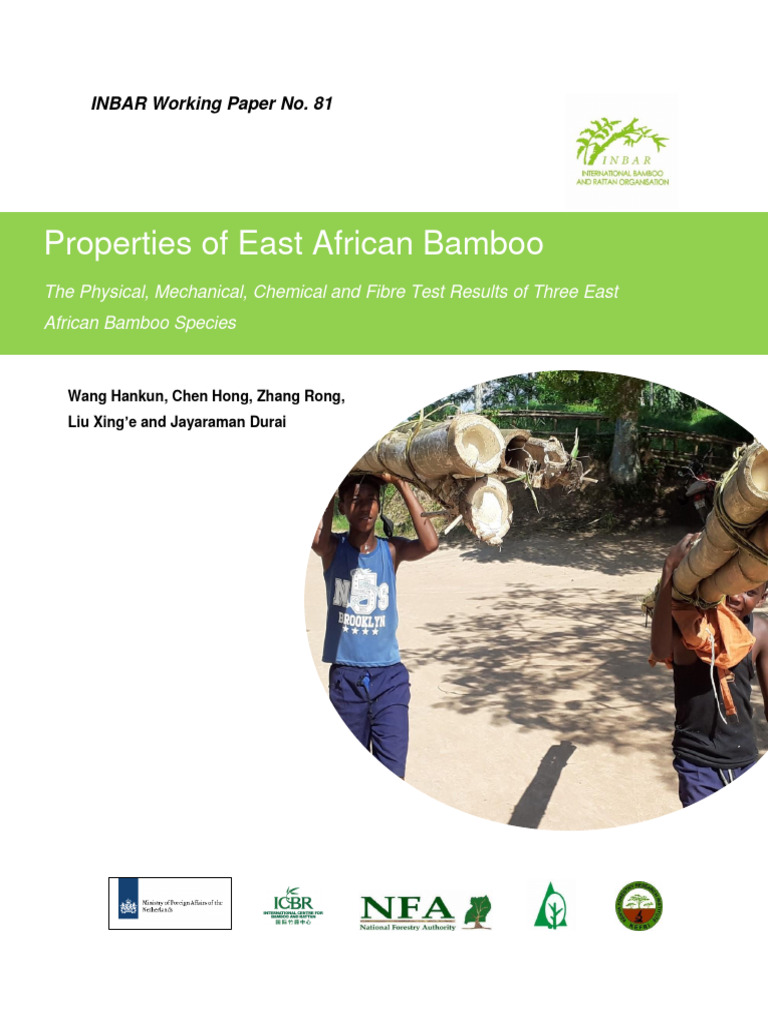 Properties of East African Bamboo | PDF | Bamboo | License