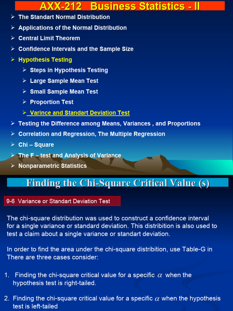 Variance and Standart Deviation Test_2 | Download Free PDF | Chi ...