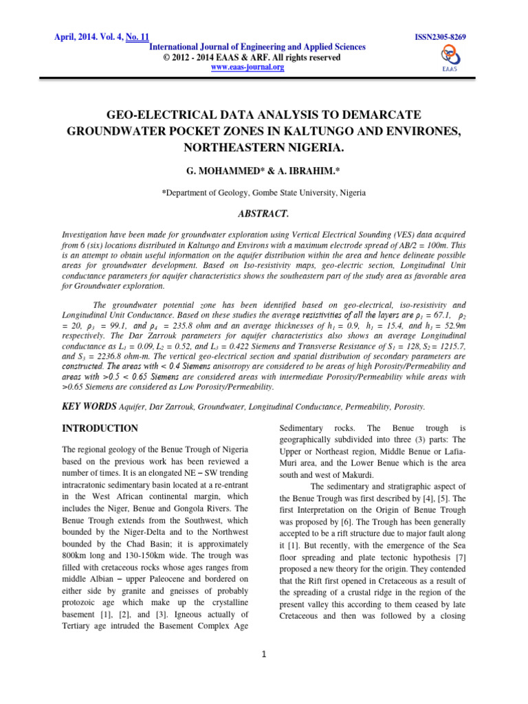 Dar Zarouk To Demarcate Groundwater | PDF | Aquifer | Rift