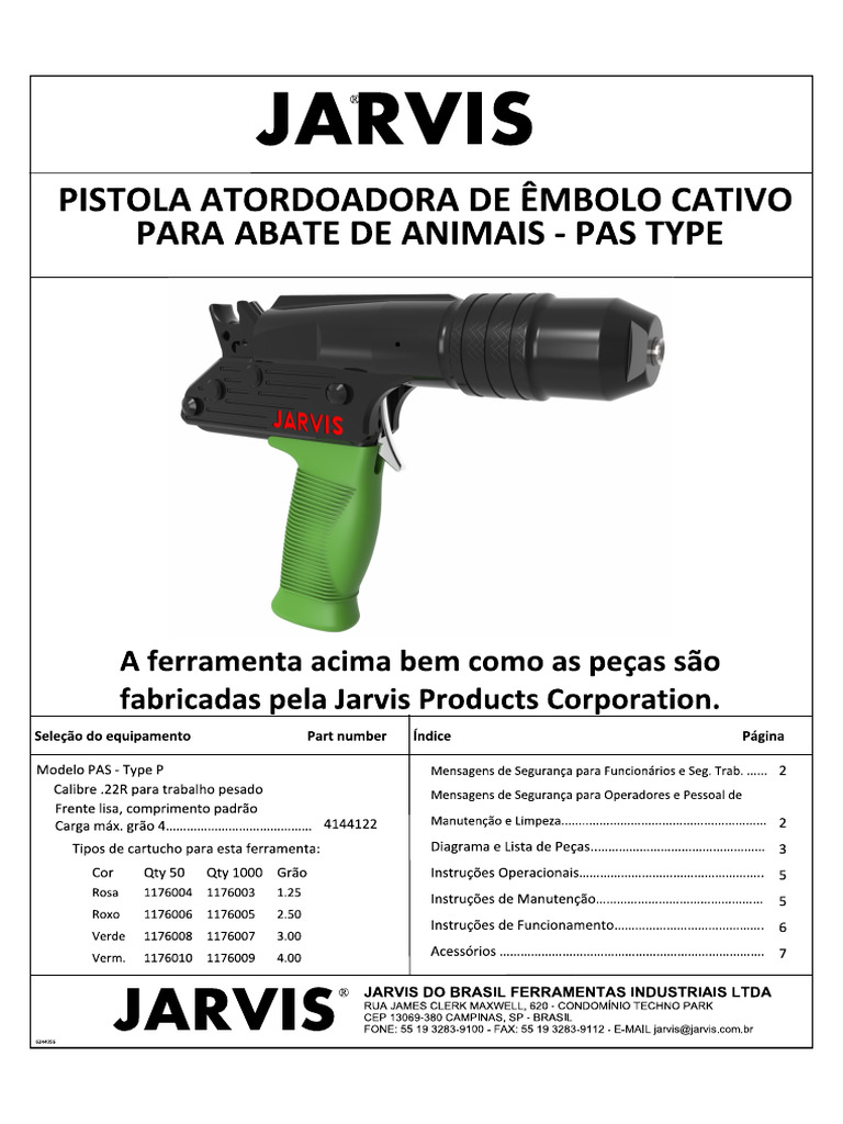 Pistola de Emergencia - PAS Type. 22R | PDF