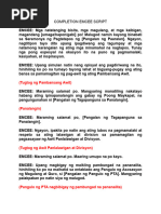 Tagalog Recognition Emcee Script - 013151 | PDF