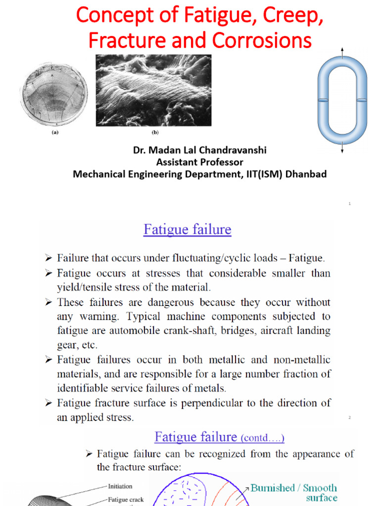 12 Failures in Materials | PDF | Creep (Deformation) | Fatigue (Material)