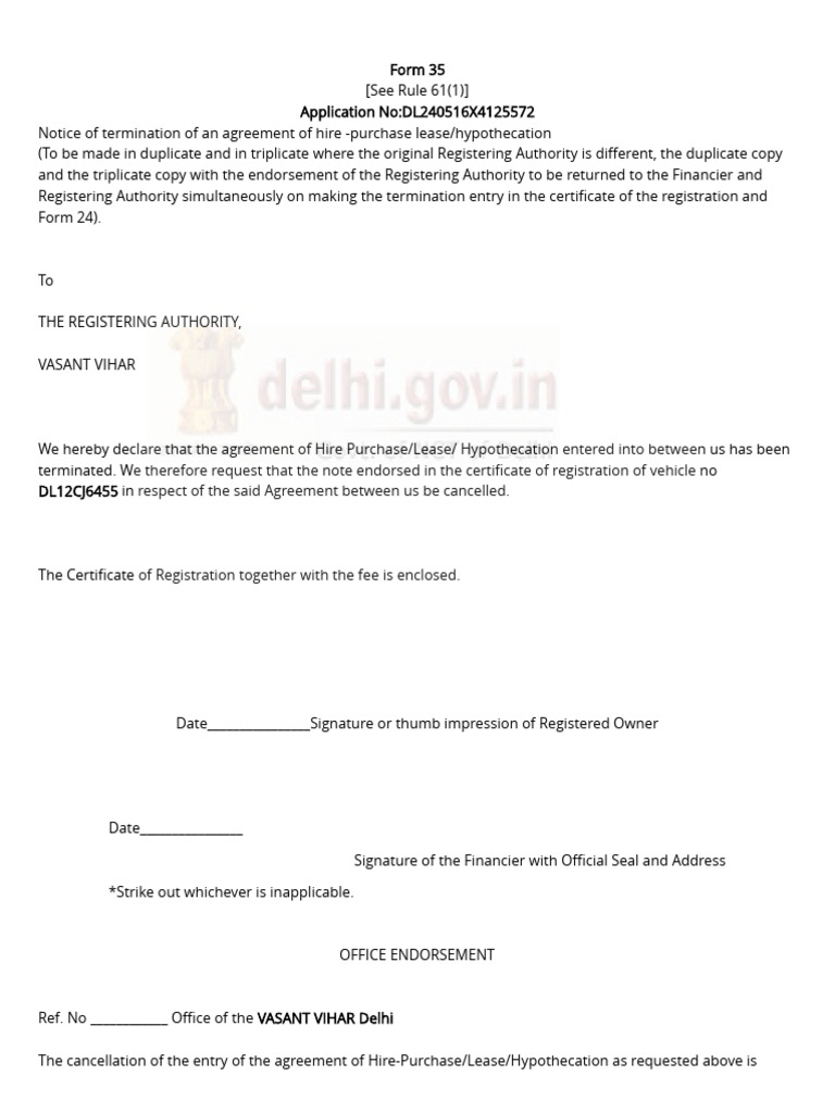 Form 35 | PDF | Private Law | Civil Law (Common Law)