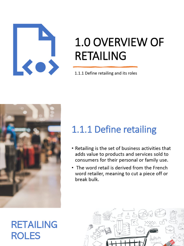 Retail Chapter 1 | PDF | Retail | Product (Business)