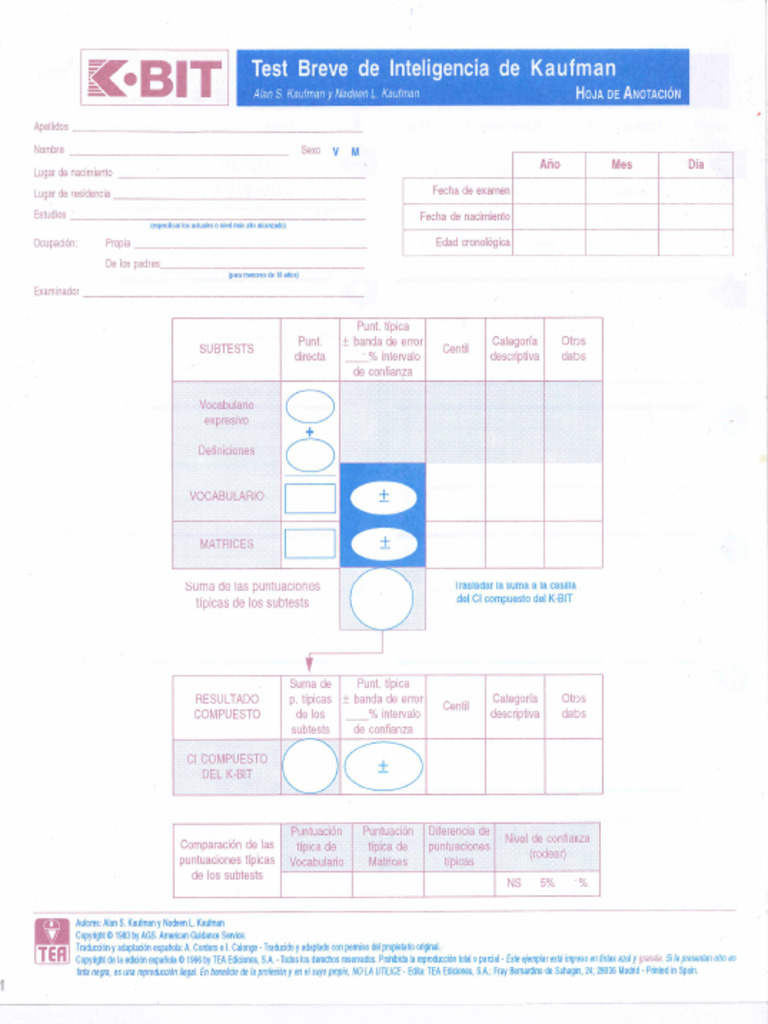 K-Bit Hojas de Protocolo - Removed | PDF