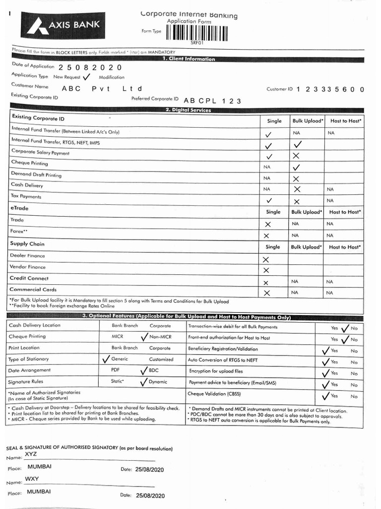 CIB Form | PDF