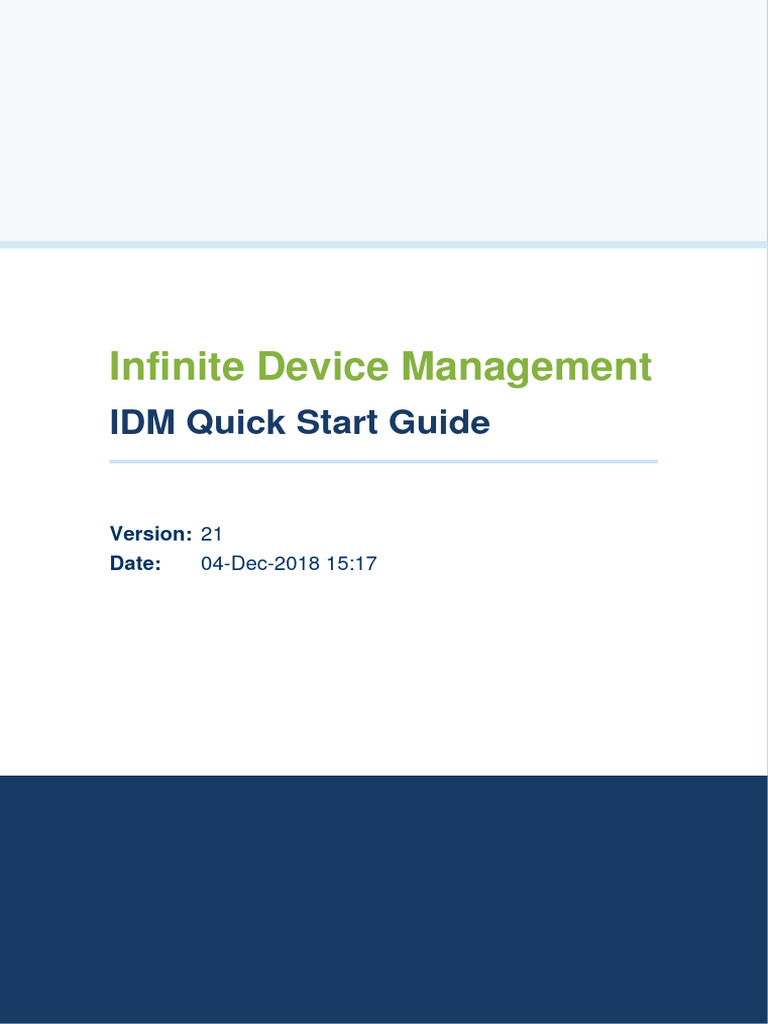 IDM Quickstart Guide KB | PDF | Computer File | Microsoft Windows