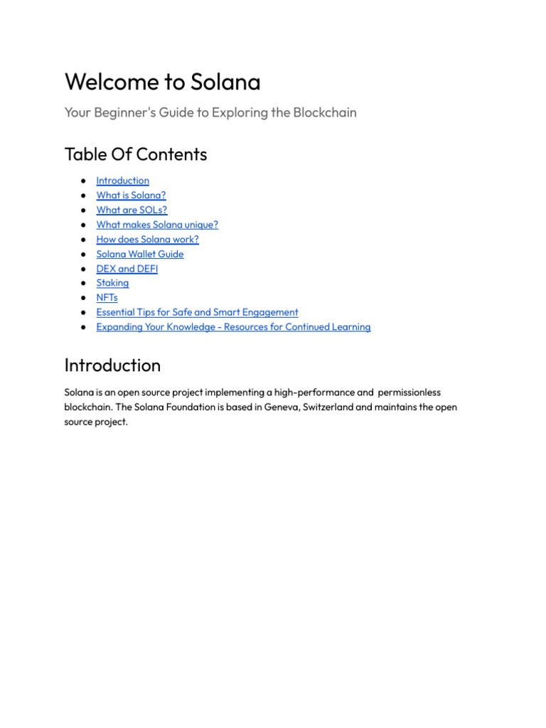 Getting Started with Solana | Download Free PDF | Cryptocurrency | Computing