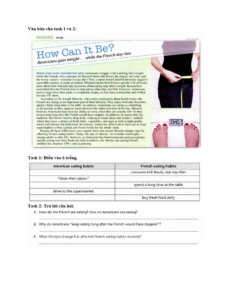 Reading Practice U6 | PDF