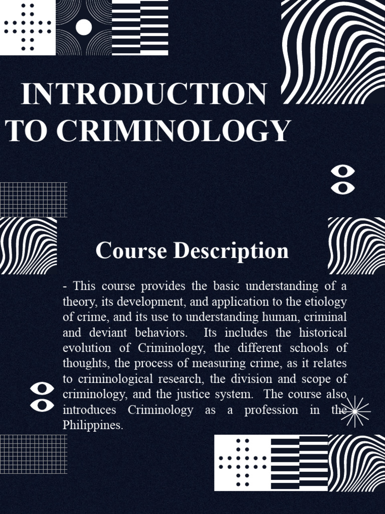 Introduction to Criminology Concepts | PDF | Criminology | Crimes