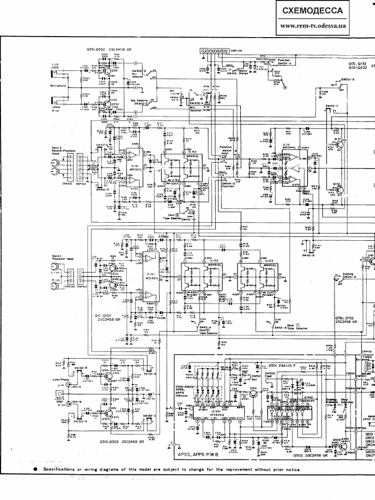 Sharp GF-700Z Schematic | PDF