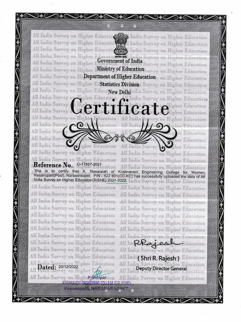 Aishe Certificats | PDF