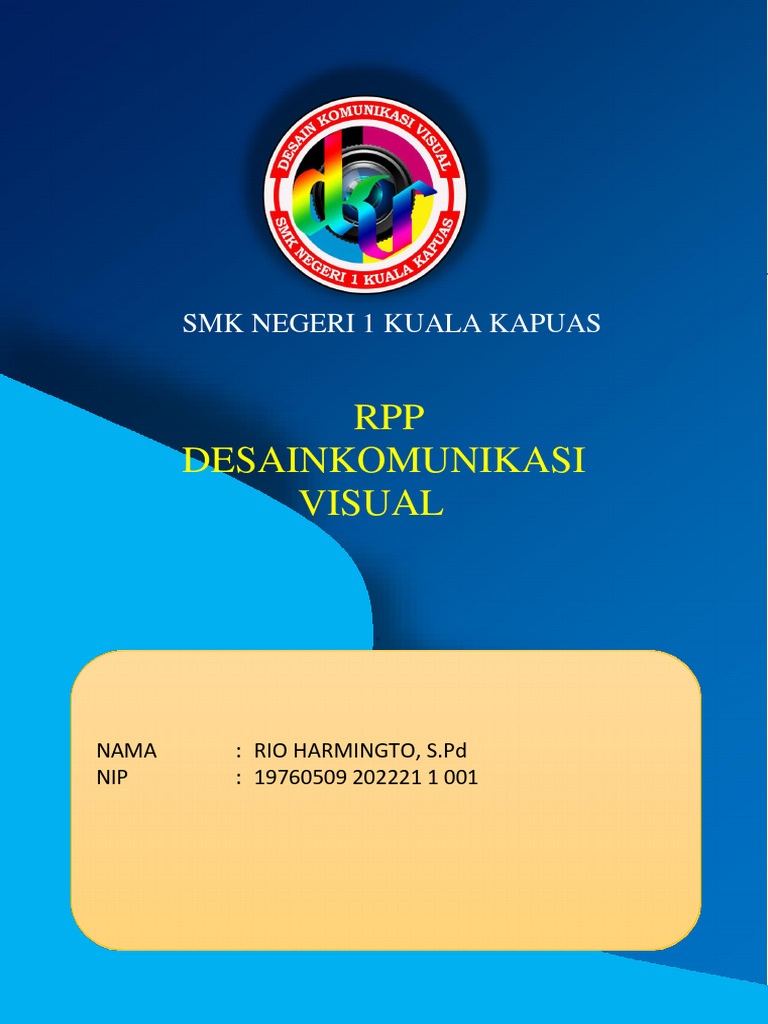 RPP - Desain Publikasi | PDF | Karier & Perkembangan | Bisnis