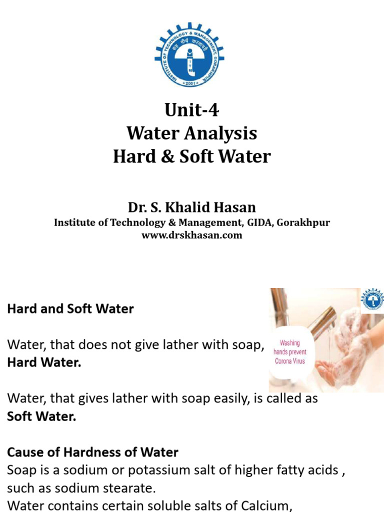 Unit 4 Water Treatment Hardness of Water L-S Process Zeolite Method | PDF | Zeolite | Sodium ...