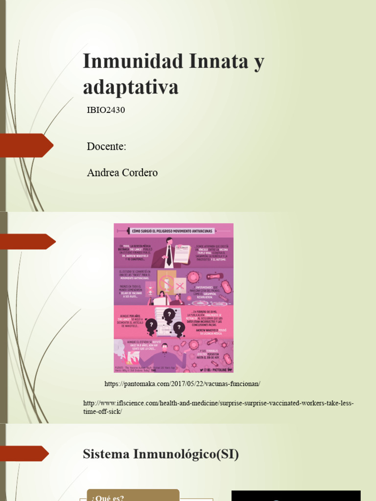 Inmunidad Innata y Adaptativa | PDF | Sistema inmune innato | Sistema inmune