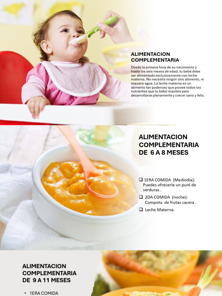 Alimentacion Complementaria - Nutricion Humana - Semana 09 | PDF ...